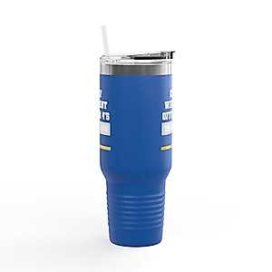 Chief Warrant Officer 4's Travel Mug: Insulated Stainless Steel Tumbler with Handle and Straw, Military Gift (40oz)