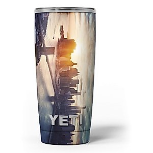 Design Skinz NYC Sunset Eve - Skin Decal Vinyl Wrap Kit Compatible with The Yeti Rambler Cooler Tumbler Cups