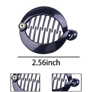 Banana Clips Hair for Thick Fine Hair Clip for Women Girls Fishtail Hair Clip Ponytail Holder Clips for Women Girls Banana Clincher Combs for Long Hair Clamps for Styling 3 Style