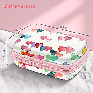 Fintie Digital Camera Case Compatible with Kodak Pixpro FZ55/ FZ45/ FZ53/ FZ43/ WPZ2, Canon PowerShot ELPH 360/ Lecran/CAMKORY, Small Cameras Carrying Bag, Raining Hearts