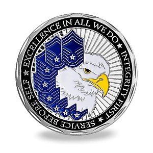 United States Air Force Airman's Value Creed Military Challenge Coin Collection