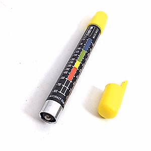 Paint Thickness Tester, Car Body Damage Detector Crash Check Car Coating Film Water Resistant Paint Thickness Meter Magnetic Tip(As Shown)