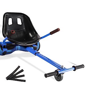 Hoverboard Seat Attachment 265lbs Capacity, 26"-34.5" Adjustable Length Hover Board Go Kart Accessory w/Comfortable&Sturdy Seat,Go Cart Compatible with 6.5” 8” 10” Hoverboard,Kids Adults