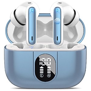 Wireless Earbuds 2024 Bluetooth 5.3 Headphones HiFi Stereo, 40H Playtime in-Ear Earbud, Bluetooth Earbuds with LED Power Display, IP7 Waterproof Wireless Earphones Sport Headset for Android iOS