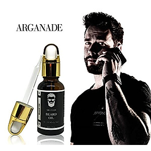 Arganade Premium Beard Oil - Leave-in Conditioner & Softener - Beard Growth Stimulating Oil (Bay Rum)
