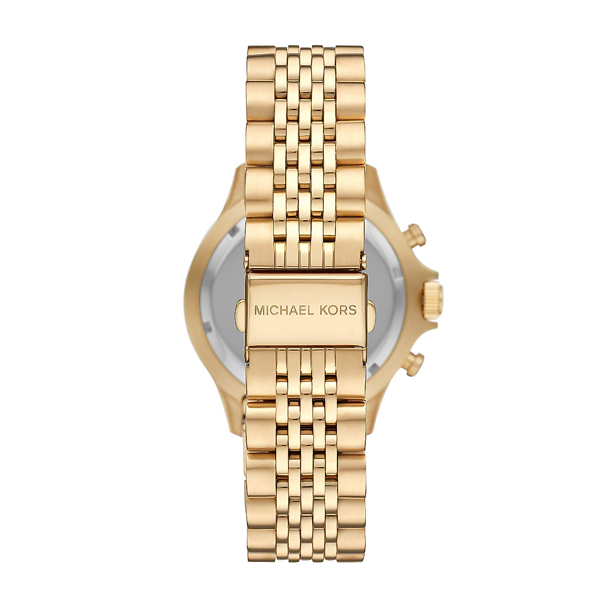 Michael Kors Men's Bayville Quartz Watch with Stainless Steel Strap, Gold, 22 (Model: MK8726)