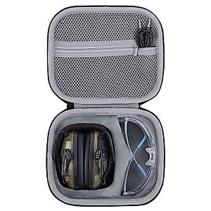 co2CREA Hard Travel Case Replacement for Howard Leight Impact Sport OD Electric Earmuff for Genesis Sharp-Shooter Safety Eyewear Glasses