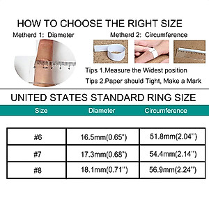 Yumikoo Golden Hip Hop Chain Rings Titanium Stainless Steel Rings for Women Size8