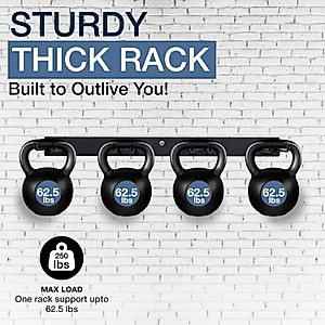 StoreYourBoard BLAT Garage Garden Tool Organizer Wall Mount, Garage Organization and Storage, Shovel & Rake Hangers Yard Tool Rack, Industrial Steel Holds 250 Pounds