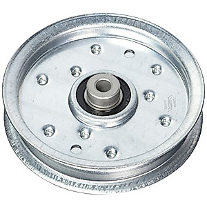 MaxPower 332511B Flat Idler Pulley for MTD, Cub Cadet, Troy-Bilt, Replaces OEM no. 956-04129, 753-08171, 756-04129, Silver