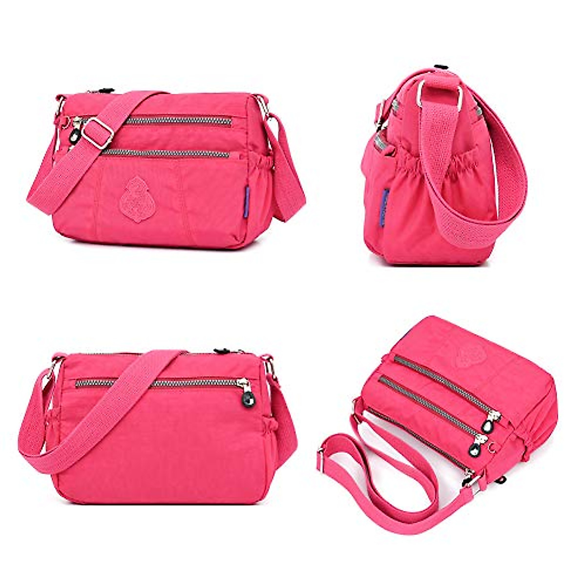 MINTEGRA Shoulder Bag for Women Waterproof Crossbody Purses Lightweight Nylon Work Travel Purse Messenger Bag