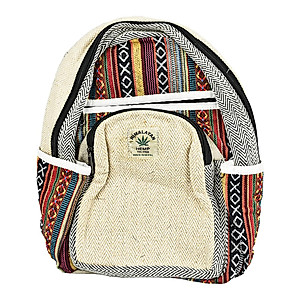 Threadheads Himalayan Hemp Woven Mini Backpack - 11" x 13"