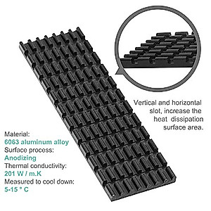 QTEATAK 2Pcs PCIe NVMe M.2 2280 SSD Heatsinks Cooler & Mounting Screws Screwdriver Kit…
