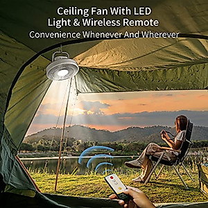 KinYiLO 4 In 1 Multiple Use Portable Fan for Desk,Home,Office,Indoor,Bedroom, Height Adjustable Tablet/Floor Fan, USB Fan with Tripod Stand, 4000mah Rechargeable Battery Operated, Remote Control