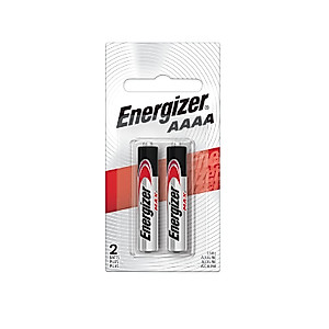 Energizer AAAA Batteries, 1.5 Volt Battery AAAA Alkaline (Pack of 1, 2 Count Total)