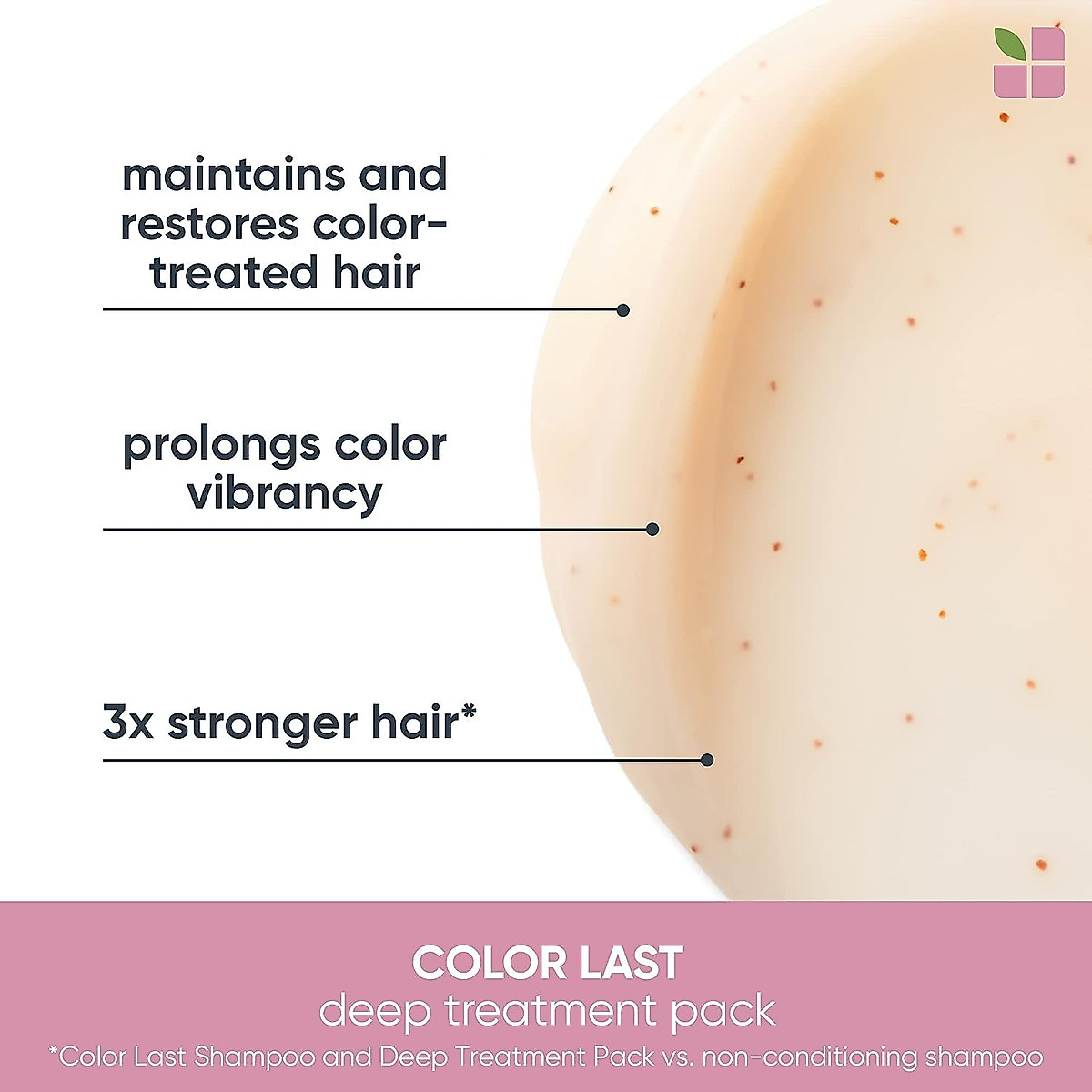 BIOLAGE ColorLast Deep Treatment Pack - Mutli-Use Hair Mask That Helps Maintain Hair Color, Vegan & Paraben-Free, 3.4 Fl Oz