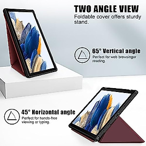 Tablet PC Case Compatible with Samsung Galaxy Tab A8 2021 SM-X200 Tablet Case,Slim Stand PC Hard Back Shell Protective Smart Cover Case,Multi-Viewing Angles Folio Case Cover Auto Sleep/Wake Protective