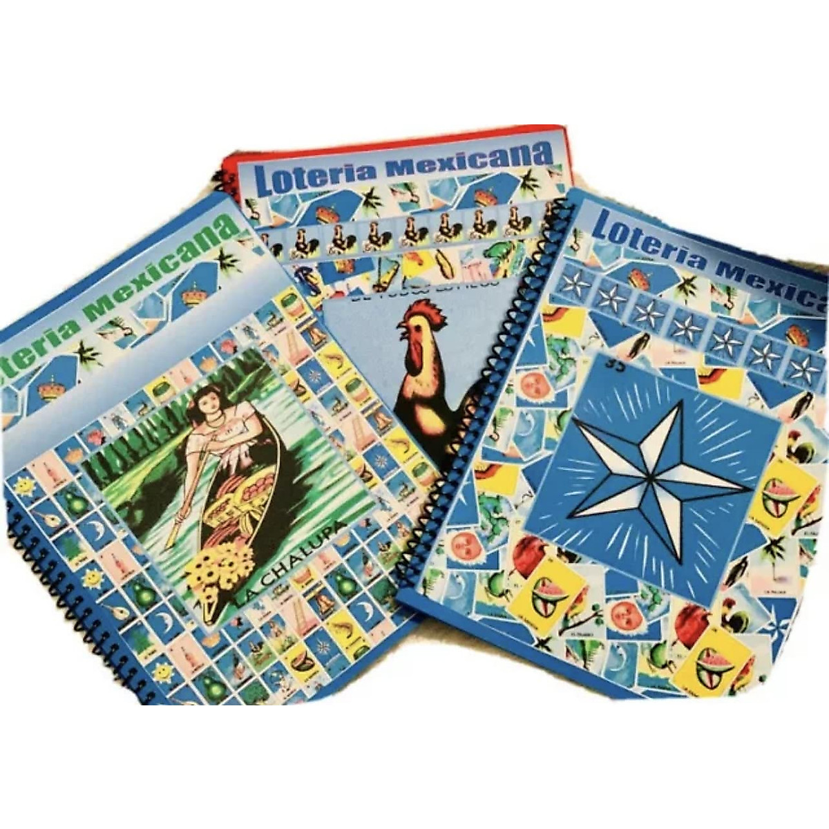 1 Spiral Book Boards Loteria Chalupa Bingo Mexican Toy Family Game New by Border Merchant