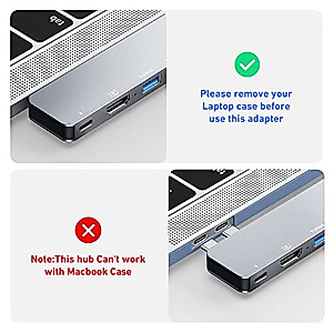 USB C Adapter for MacBook Pro 2020, MacBook Adapter HDMI, MacBook Air M1 USB Multiport USB C Hub with 4K HDMI, Thunderbolt 3, for MacBook Pro 13"-16" 2021-2016, MacBook Air 2021-2018