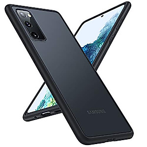 TORRAS Shockproof Galaxy S20 Case 6.2 Inch, [4X Military Drop Protection] Translucent Matte Hard Back with Soft Edge Slim Case Compatible for Samsung Galaxy S20 Case ，Matte Black