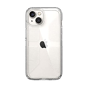 Speck Clear iPhone 14 & iPhone 13 Case - Drop Protection, Scratch Resistant & Anti-Yellowing Dual Layer Case for iPhone 14 & iPhone 13 Case for 6.1 inch Model - Clear/Clear GemShell
