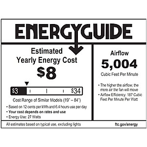 MINKA-AIRE F749L-BNK Skyhawk 60 Inch LED Ceiling Fan with Carved Wood Blades, Integrated LED Light and DC Motor in Burnished Nickel Finish