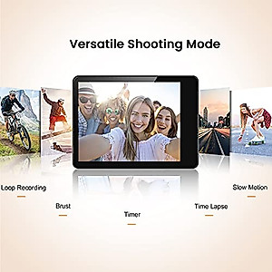 okejeye WiFi Action Camera 4K30fps Sports Cameras for 2.4G Remote Control,170°Wide-Angle Action Video Cam 13500mAh with 2Inch Touch Screen, 40M Waterproof Underwater Camera for Diving Riding Hiking