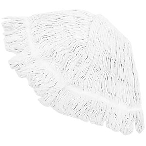 ABOOFAN Mop Replacement Head Floor Cleaning Mop Head Wet Mop Head Refill Reusable Mop Pad Industrial Mop Head Floor Sweeper Cleaning Mop Replacement Dust Wet Mop Head Cotton Thread White