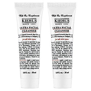 KiehIs Ultra Facial Cleanser Travel Size, Pack of 2, Total 2oz/60ml