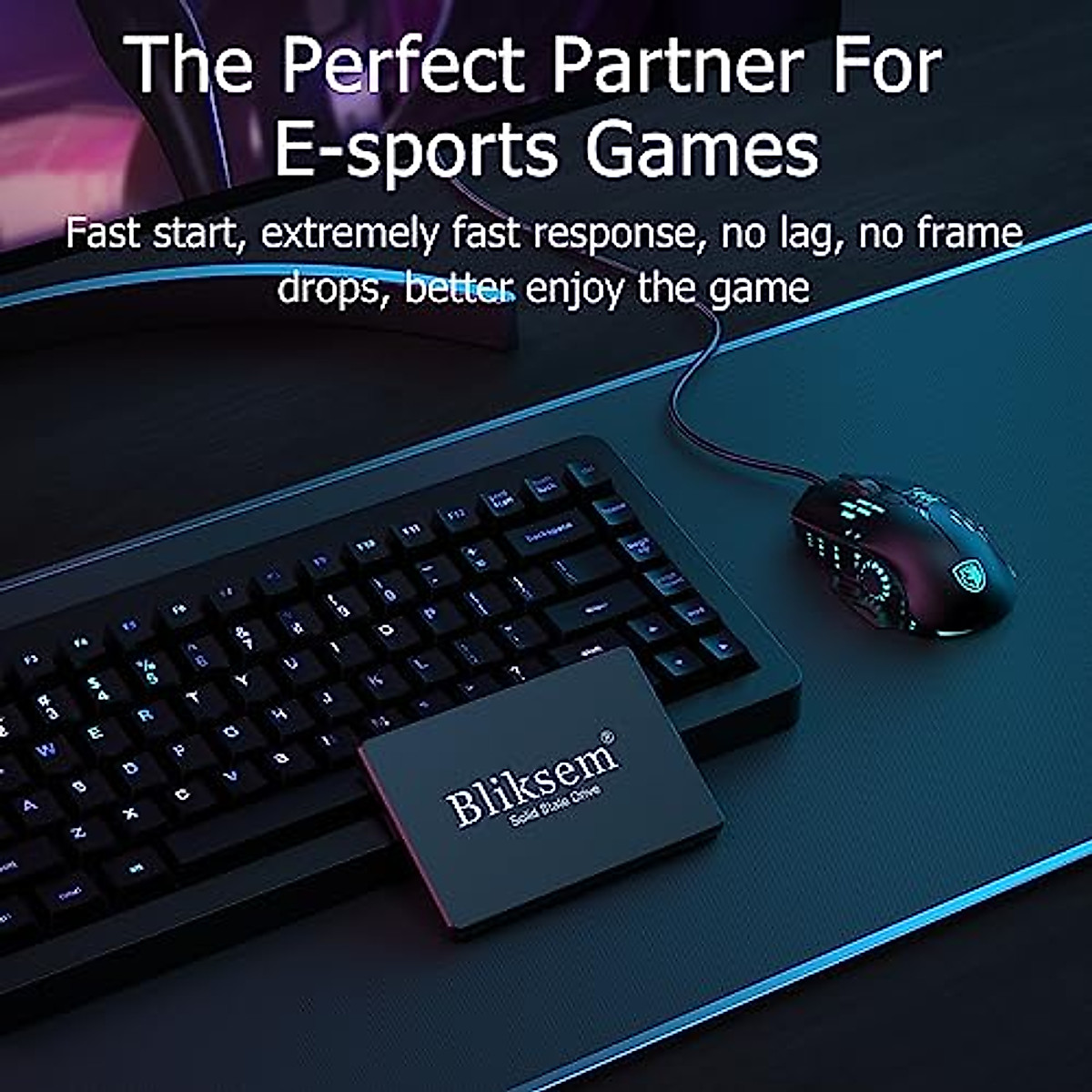 Bliksem SSD 1TB SATA III 6Gb/s Internal Solid State Drive 2.5″ 7mm(0.28″) 3D NAND TLC Chip Up to 550 Mb/s for Laptop and Pc KD650 (Black 1TB)