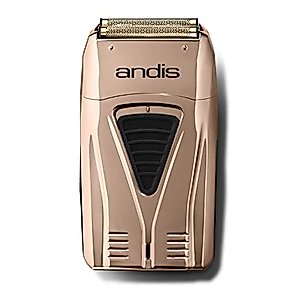 Andis 17220 Pro Foil Lithium Plus Titanium Foil Shaver, Cord/Cordless - Professional Turbocharged Foil Cordless Men’s Shaver with USB Charger - Copper