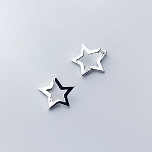 Minimalist Star Small Hoop Earrings 925 Sterling Silver for Women Teen Girls Cute Huggie Hoops Wedding Earring Fashion Jewelry Gifts for Best Friend Daughter Hypoallergenic
