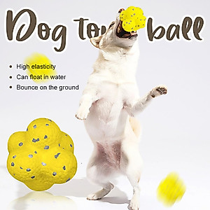 Calming Balls for Dogs, 2024 New Mellow Dog Calming Ball, Durable Chew Toys Tennis Ball Interactive Chewing Toys Calming Ball for Large Dog Medium Dog and Puppies (Round+Irregular)