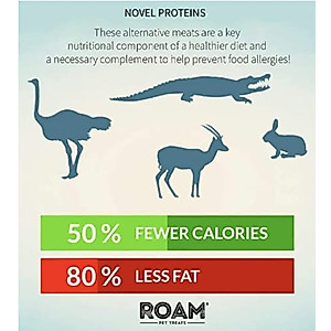 ROAM Pet Treats 4 Pack of Gone Wild Bones, Small, Cape Ostrich