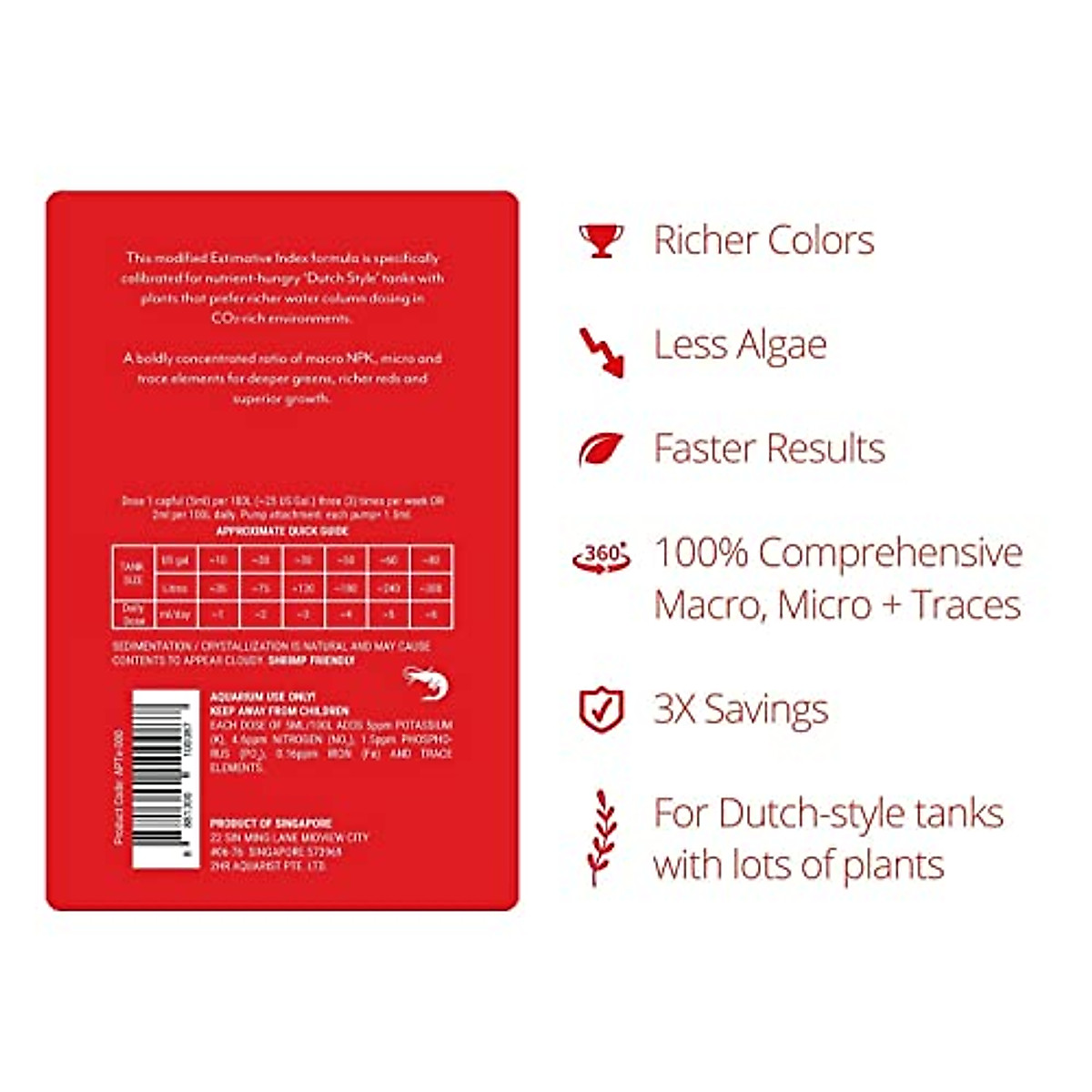 2HR Aquarist All-in-one Aquarium Plant Fertilizer APT E Estimative Index (300ml)