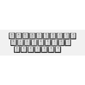KPREPUBLIC teamwolf Stainless Steel MX Keycap Silver Color Metal keycap for Mechanical Keyboard Gaming Key Alpha Light Through Back lit (TeamWolf Alpha Key x1)
