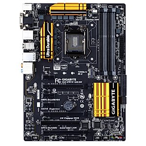Gigabyte ATX DDR3 LGA 1150 SATA DIMM 6Gb/s Motherboard (GA-Z97X-UD3H)