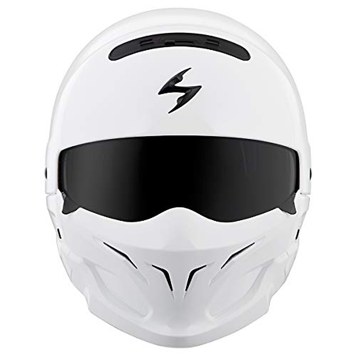 ScorpionEXO Covert Open Face Half Shell 3/4 Mode Motorcycle Helmet Dot Approved Solid Adult Unisex (Gloss White - Medium)
