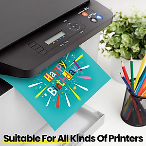 Harloon 500 Sheets Construction Paper Bulk Heavyweight Construction Paper A4 Size Thick Construction Paper Cardstock Paper for Kids DIY Craft Paper School Supplies(Multi Colors, 120 Gsm)