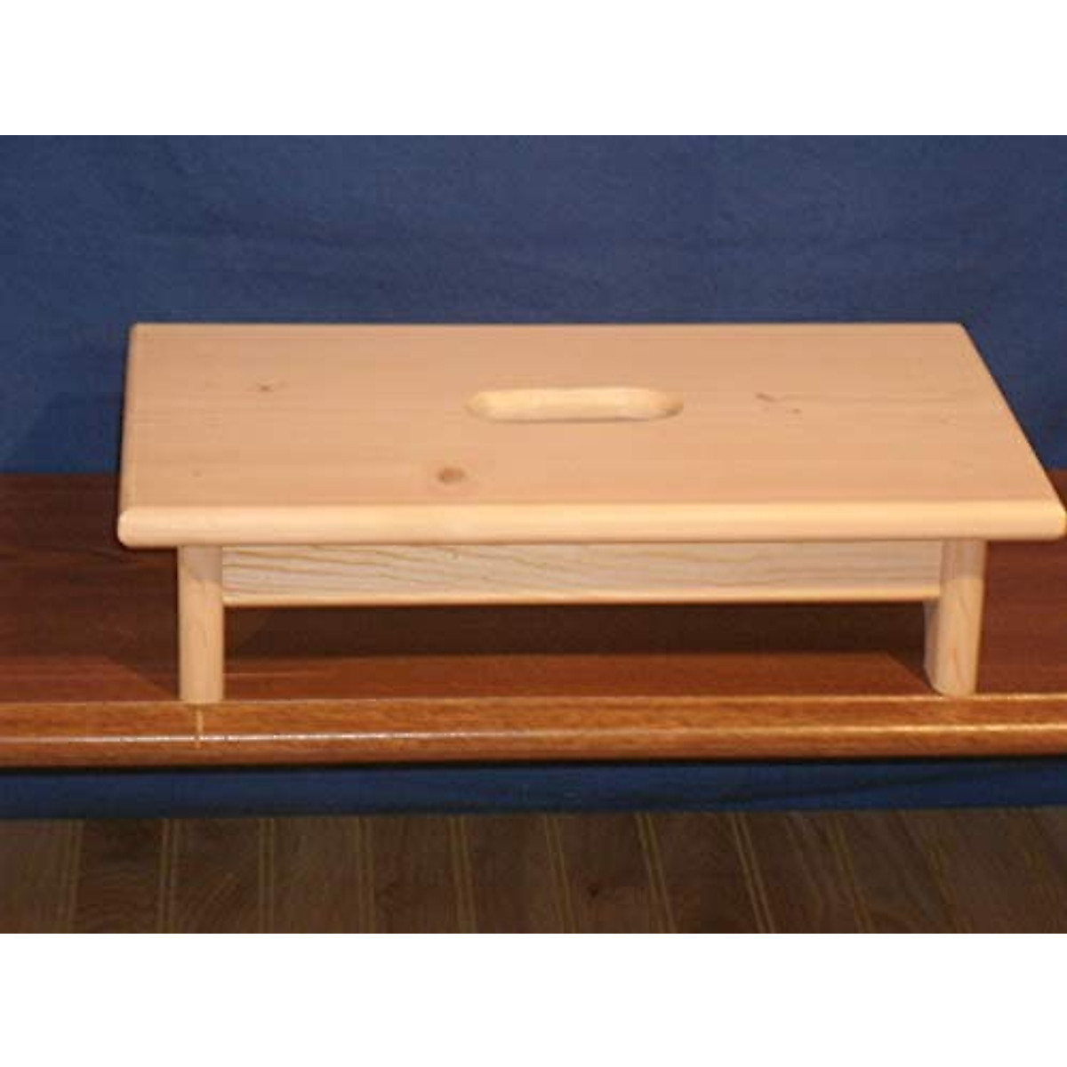 Handmade wooden step stool 4" wood step stool with hand hole rustic wooden step stool unfinished wooden step stool childrens step stool