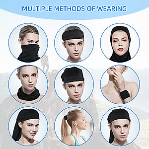 6 Pack Neck Gaiter Face Mask : Breathable Gator Masks Face Scarf Cover Balaclava & Bandana Headband Protect for Men Women (Camouflage-6Pack), One Size