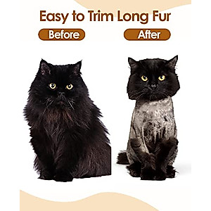 oneisall Cat Hair Trimmer,Quiet Cat Clippers for Matted Hair,Cordless Cat Grooming Kit with Comb,3 Speed Cat Shavers for Matted Long Hair