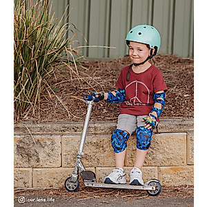 Fingerless Gloves Kids Bike Gloves for Balanced Bike Mountain Bicycle Biking - Fingerless Toddler Kids Cycling Gloves with Extra Protective Cushions - Riding Gloves for Girl Boy