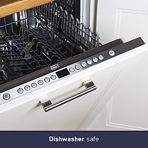 Bergner - Gourmet - 5 Quart Sauté Pan with Lid – Stainless-Steel Non-Stick Saucepan with Tempered Glass Lid - Even Heat Distribution - Safe For All Stove Types