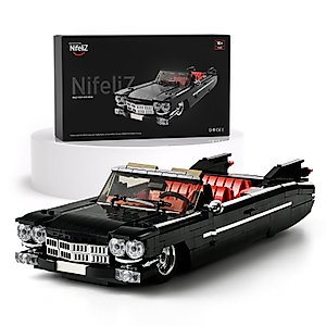 Nifeliz Eldorado, Classic Retro Car Building kit, Convertible Sports Cars Display Model Set for Adult Gift Giving (1,245 Pieces)