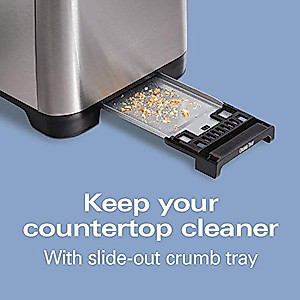 Hamilton Beach Professional 22991 Toaster with Deep & Wide Slots for Artisan Bread & Bagel and Sure-Toast Technology, Auto Shutoff, 2-Slice, Stainless Steel