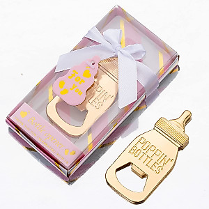 30pcs Baby Bottle Openers Baby Shower Favor for Guest, Baby Shower Giveaways Gift to Guest, Party Favors Gift or Party Decorations Supplies (30, pink)