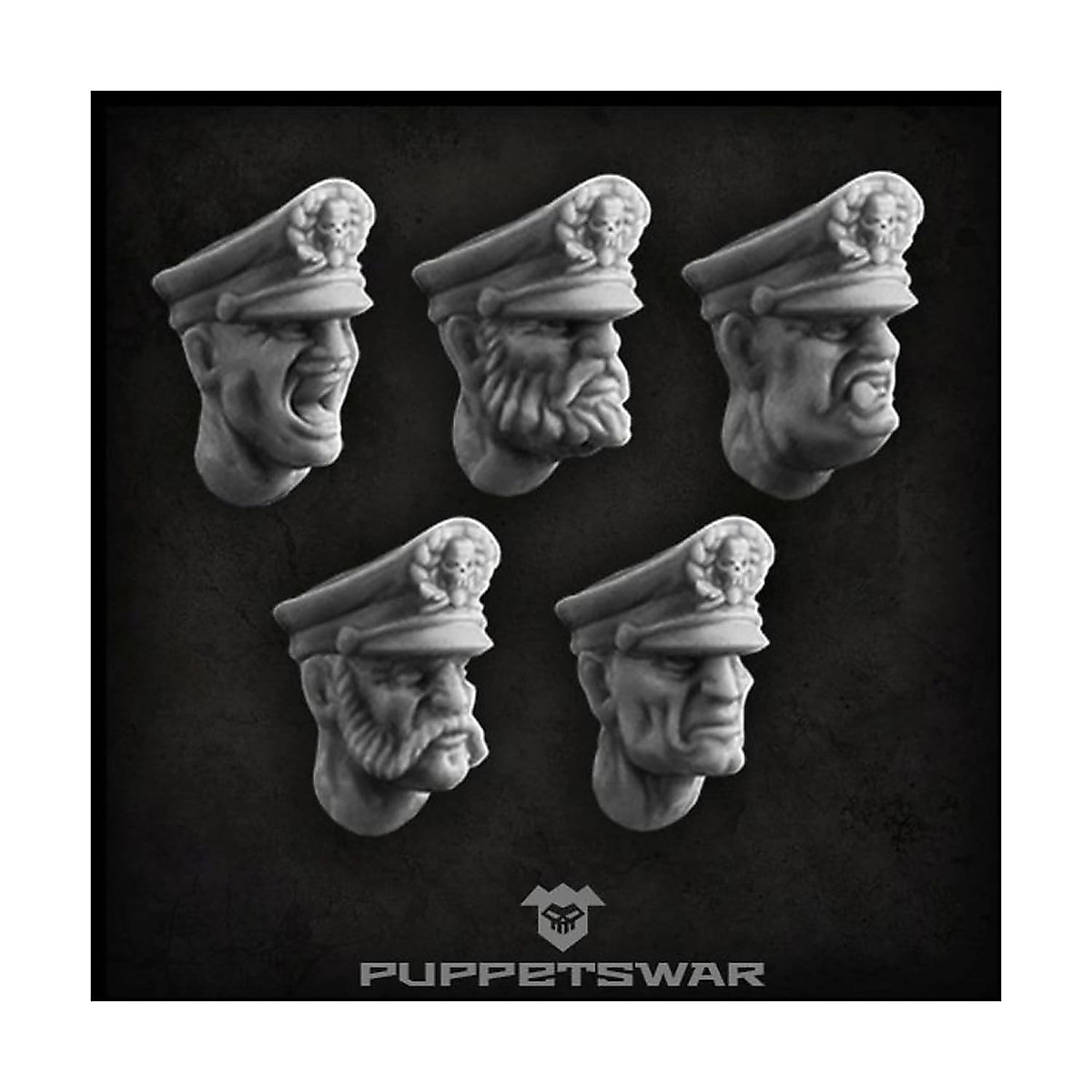 Green Stuff World for Models and Miniatures Officer Heads S104