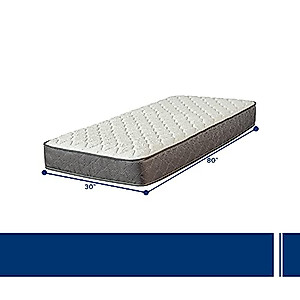 Mayton 10-Inch Pocketed Coil Rolled Medium Plush Mattress With Cover for Adjustable Bed, Split Queen (30x80 each half)