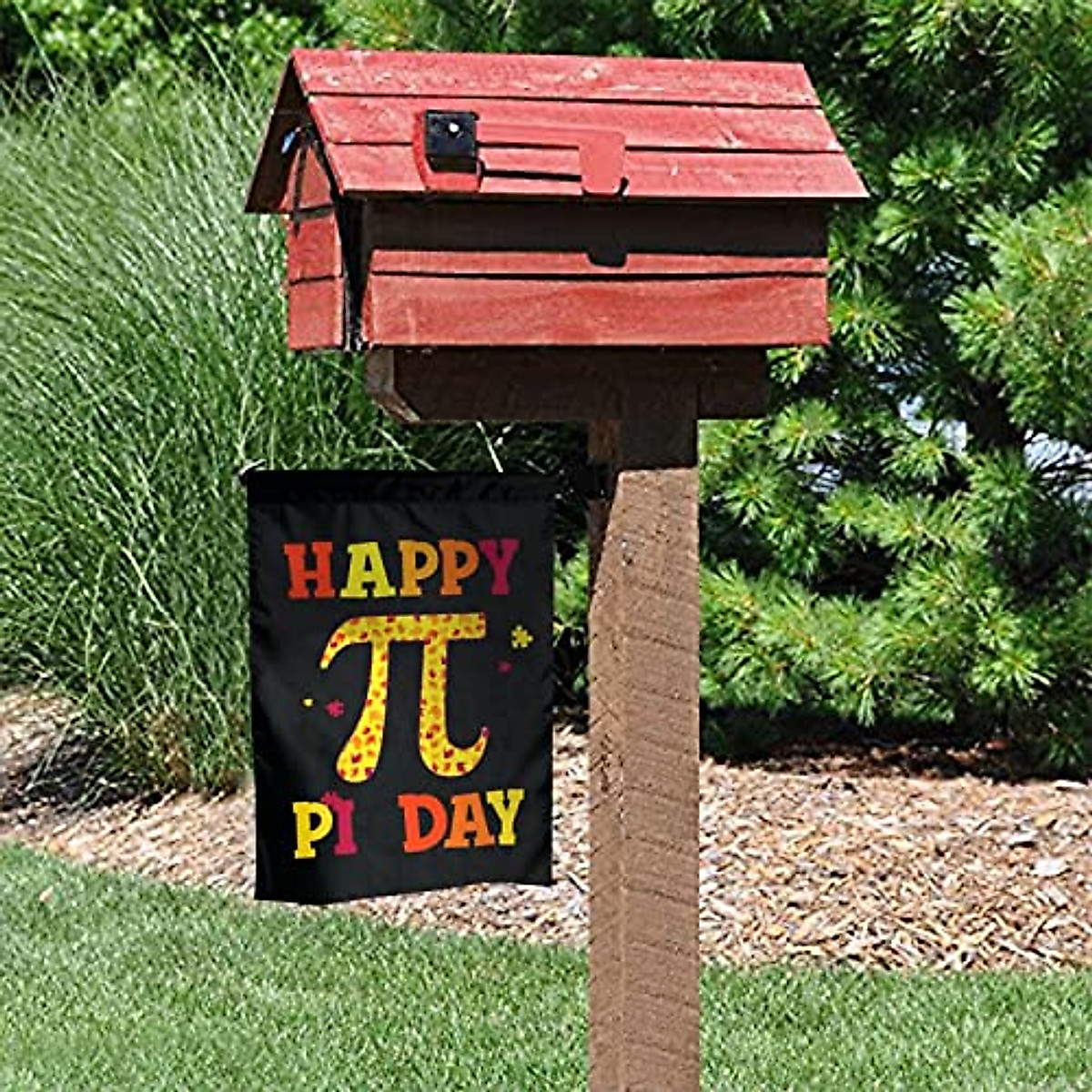 Funny Mathematical Happy Pi Day Garden Flag Perfect Decoration Yard 12x18 Inch Double Sided Outdoor Decoration Party Farmhouse Décor Banner